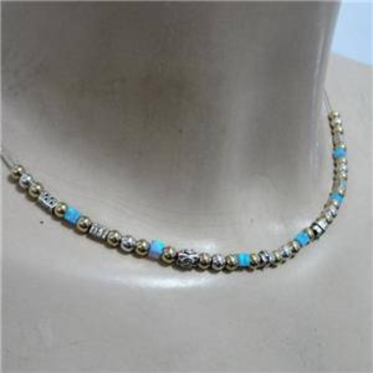 Hadar Jewelry Handmade 14K Gold Fil 925 Sterling Silver Opal Necklace